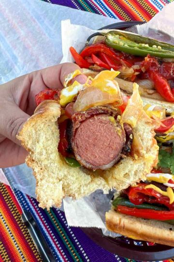 Mexican Hot Dogs Recipe (L.A. Street Dog) - Delicious Hot Dogs
