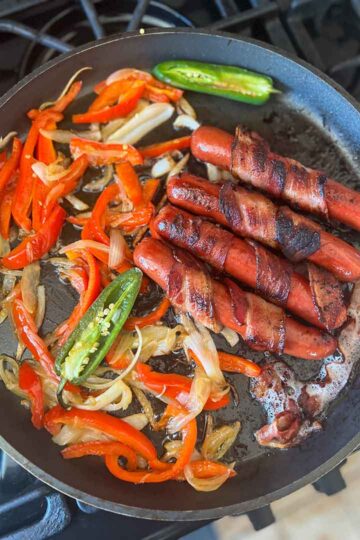Mexican Hot Dogs Recipe (L.A. Street Dog) - Delicious Hot Dogs