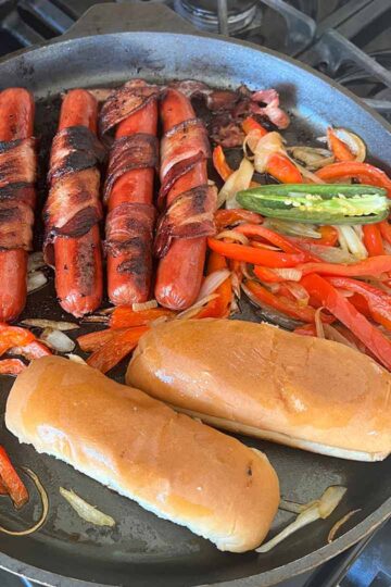 Mexican Hot Dogs Recipe (L.A. Street Dog) - Delicious Hot Dogs